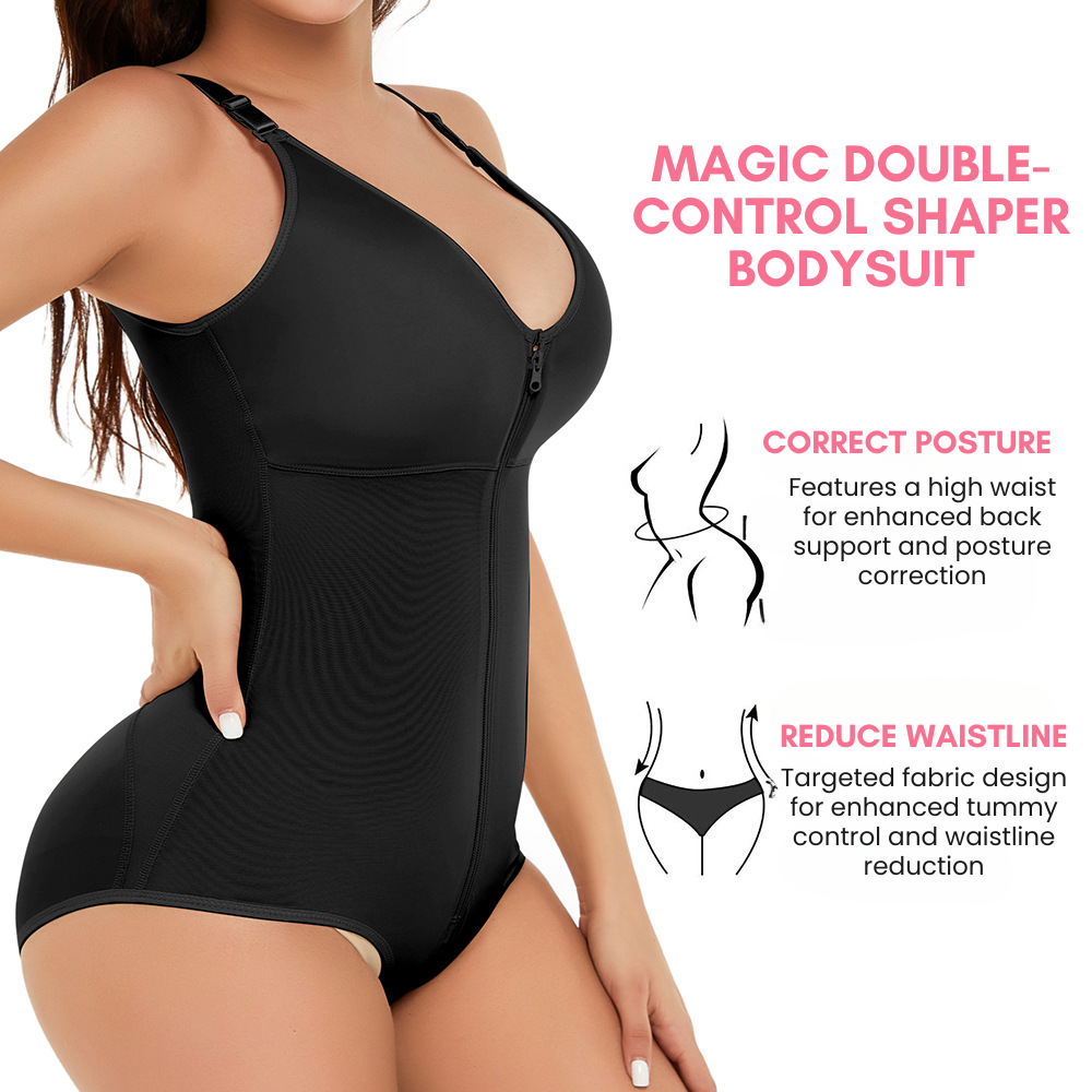 Magic Double-Control Shaper Bodysuit | Tummy Control And Posture Support For All-Day Comfort ...